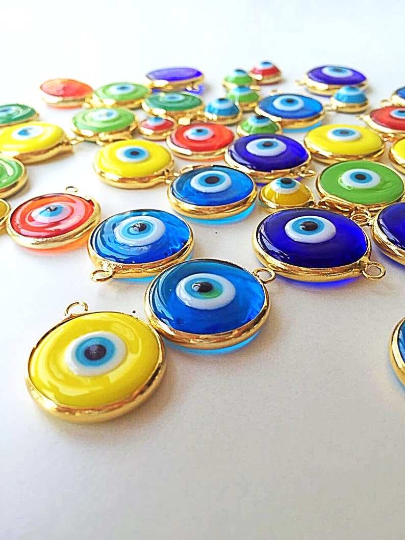Evil Eye Beads 5 Pcs Murano Glass Beads Evil Eye Charm for - Etsy Evil Eye Beads 5 Pcs Murano Glass Beads Evil Eye Charm for - Etsy