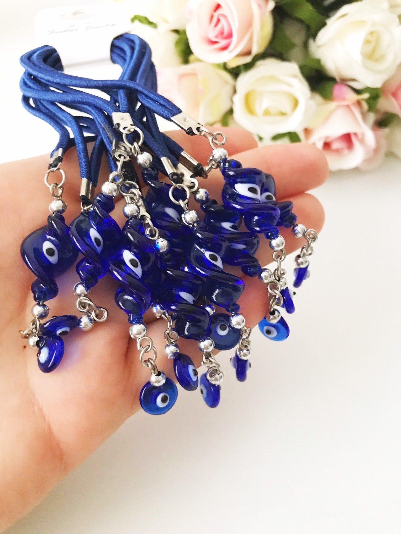 Evil Eye Car Mirror Charm Evil Eye Pendant Blue Glass Evil - Etsy