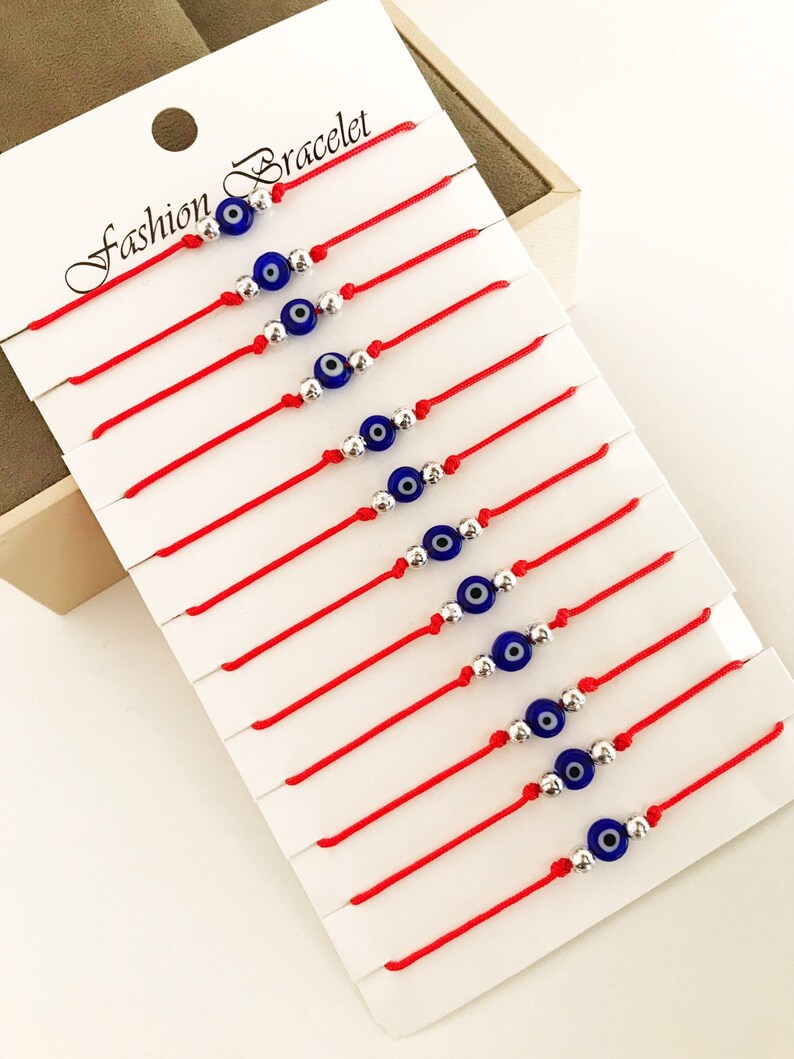 Red String Evil Eye Bracelet Blue Evil Eye Bead Evil Eye | Etsy
