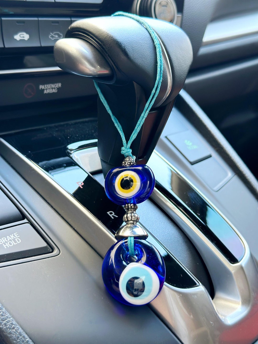 Evil Eye Car Charm, Rear View Mirror Decoration for Protection ...