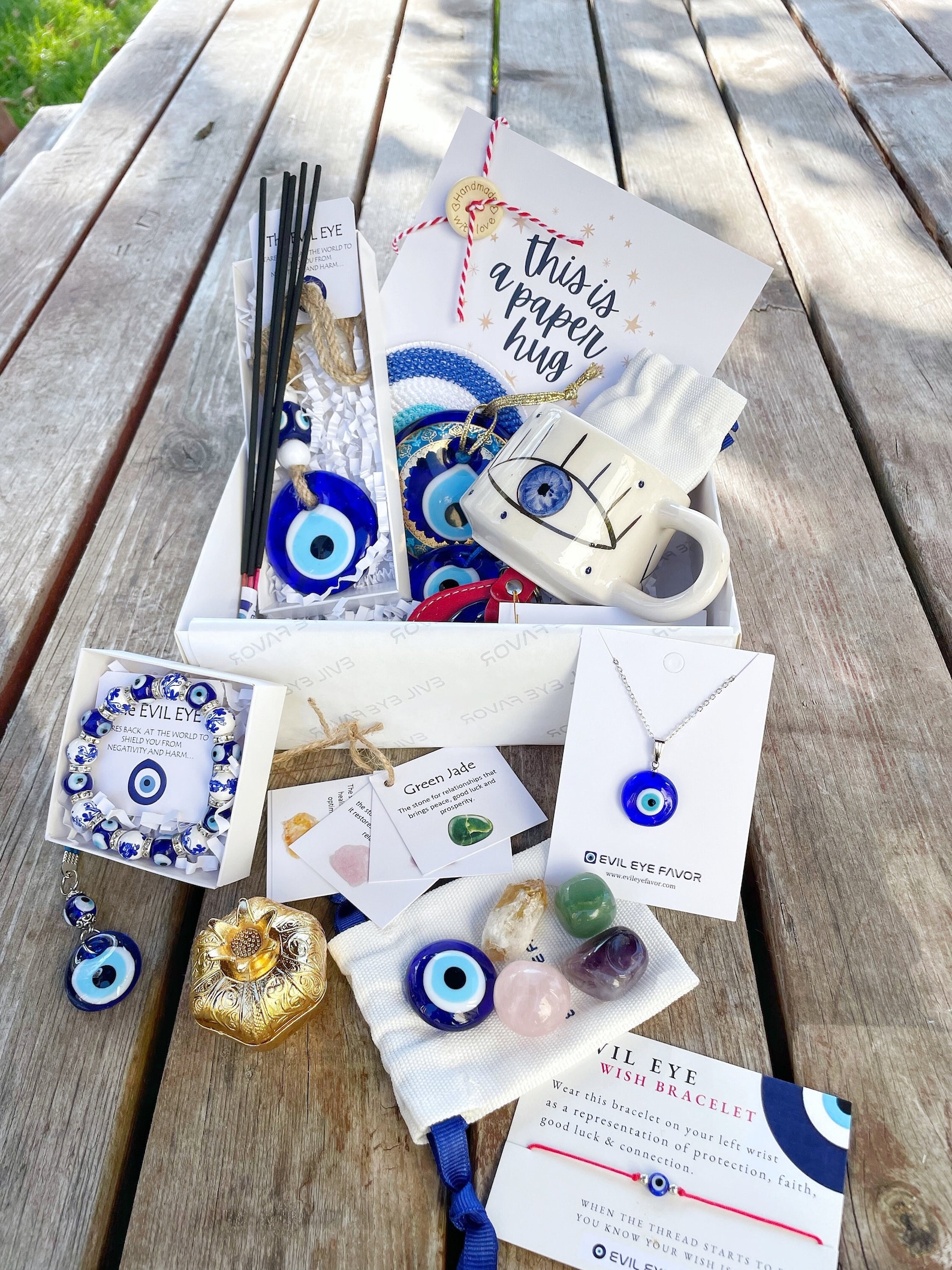 Best Holiday Gift, Evil Eye Gift Box, Cozy Hygge Gift Box With Mug ...