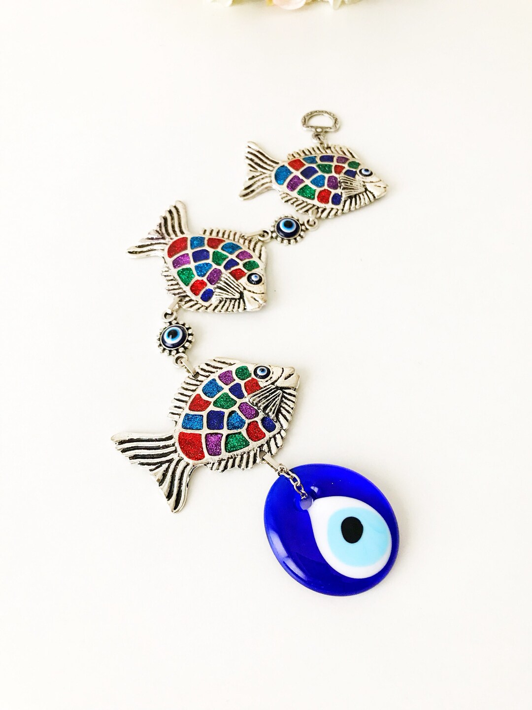 Evil Eye Wall Hanging Fish Evil Eye Wall Decor Fish Wall - Etsy