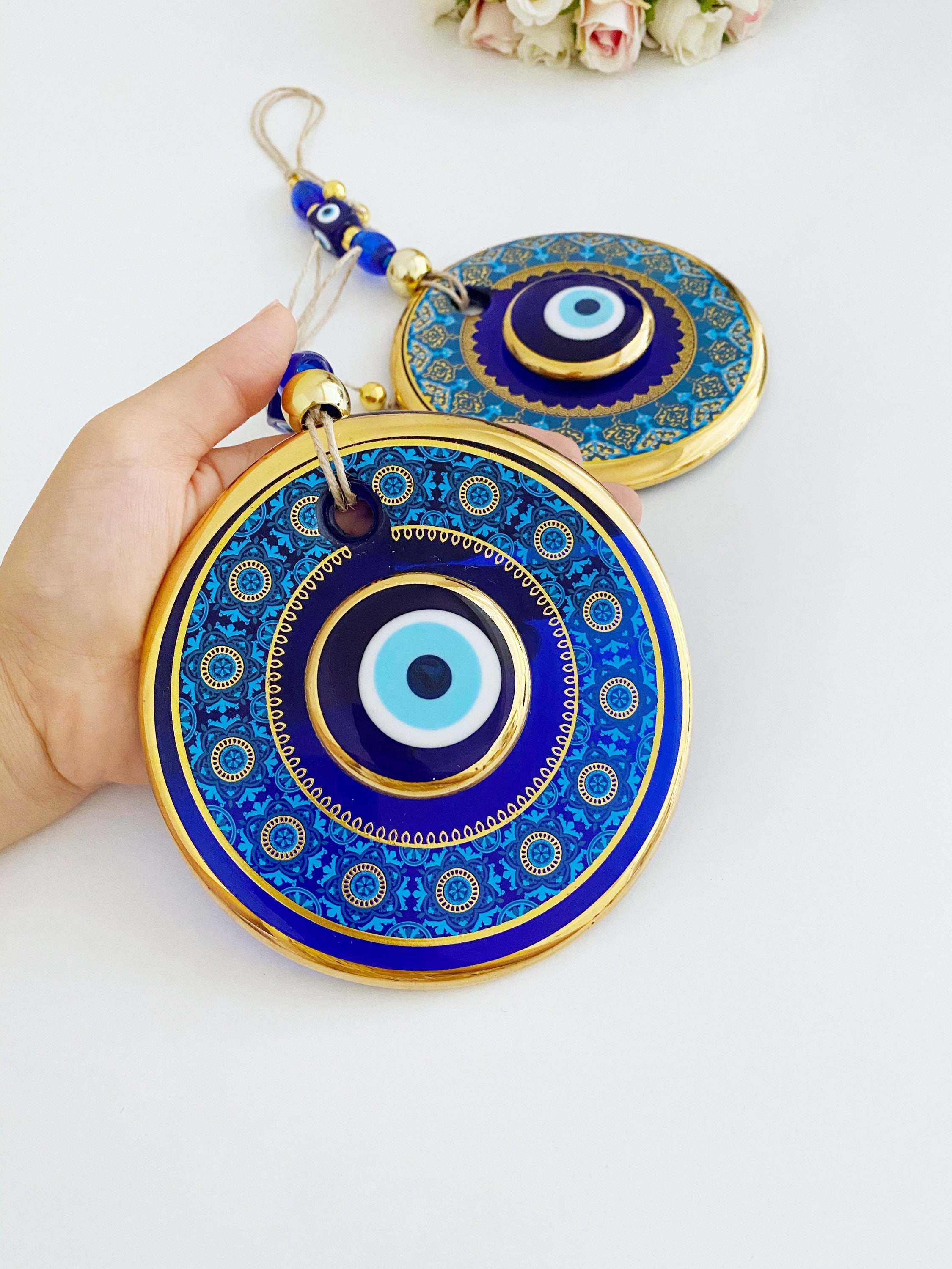Large Evil Eye Wall Hanging Patterned Evil Eye Wall Decor | Etsy
