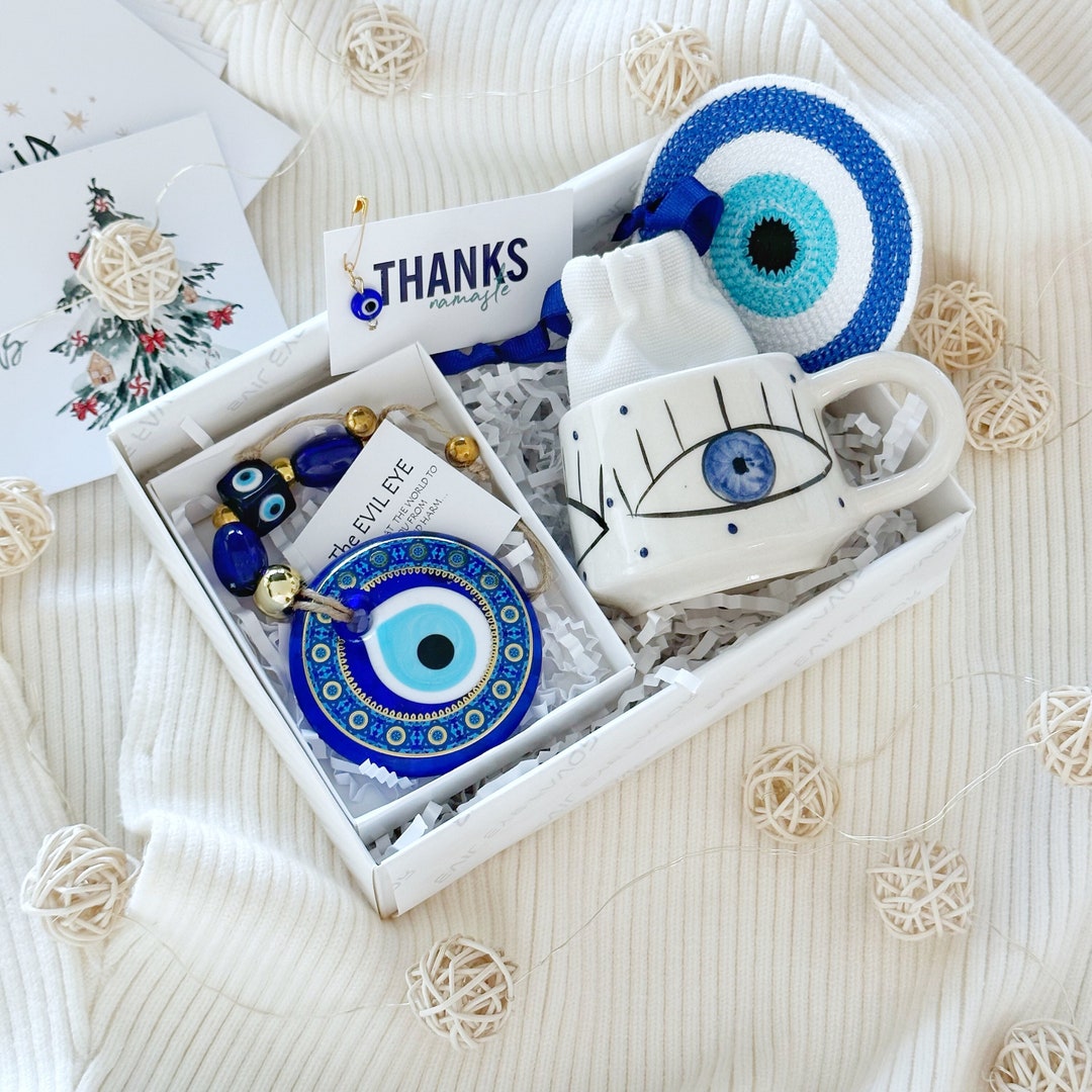 Best Holiday Gifts, Hygee Gift Box With Evil Eye, Greek Christmas Gift ...