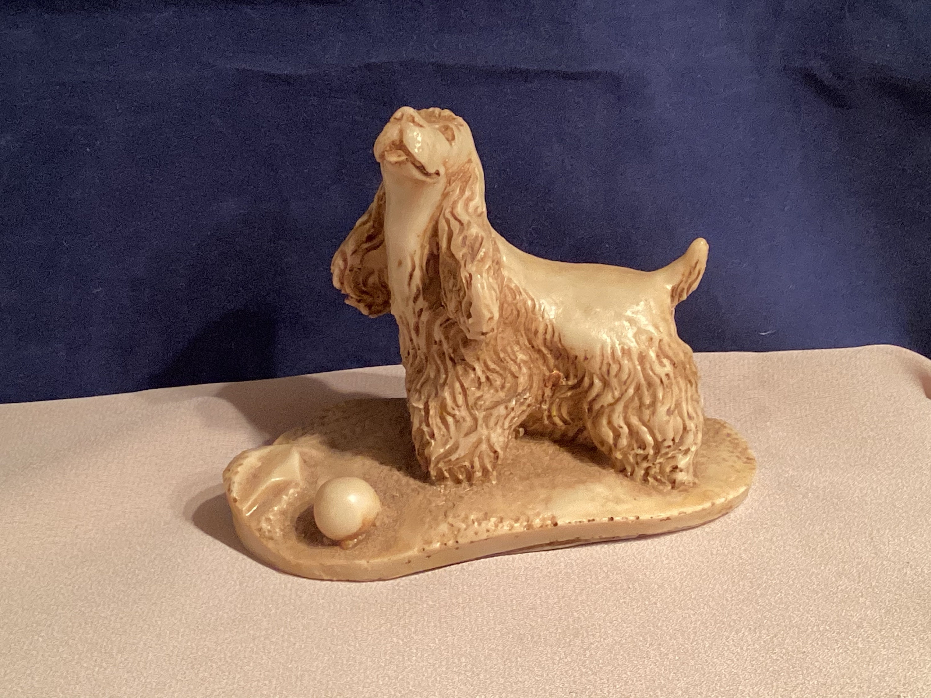Vintage GEORGIA MARBLE Limited Edition Cocker Spaniel Dog Figurine ...