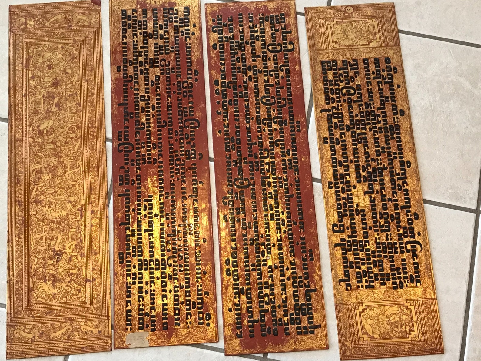Antique Burmese Pali Sanskrit Prayer Book Manuscripts w/ 14 | Etsy
