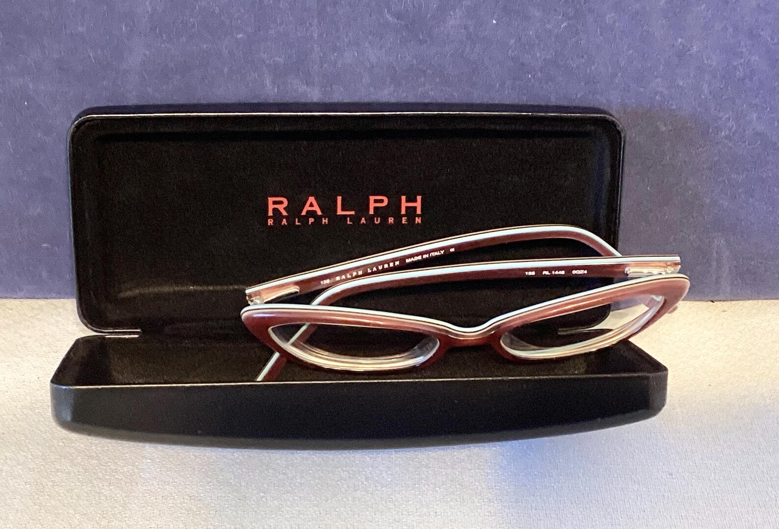 RALPH LAUREN Eyeglasses RL1448, 0QZ4 With Hardshell Ralph Lauren Case ...