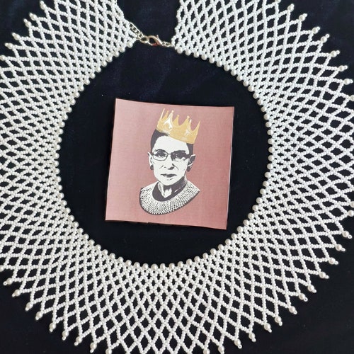 Notorious RBG Collar Necklace Ruth Bader Ginsburg Jewelry for - Etsy