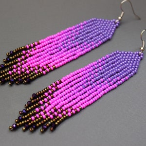 Ultra Violet Earrings Style Women Earrings Long Earrings - Etsy