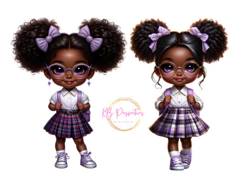 School Time Chibi Cuties Bundle - Etsy