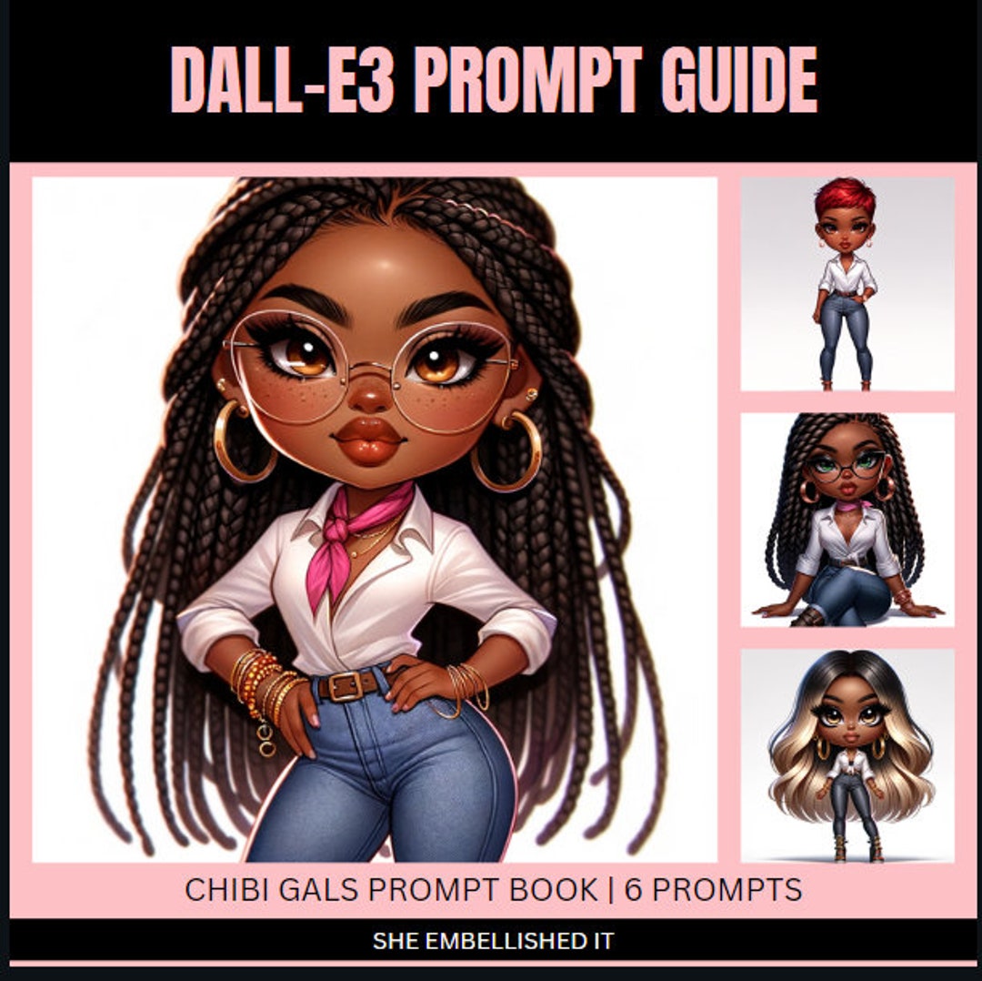 Chibi Gals DALL-E AI Prompt Guide - Etsy