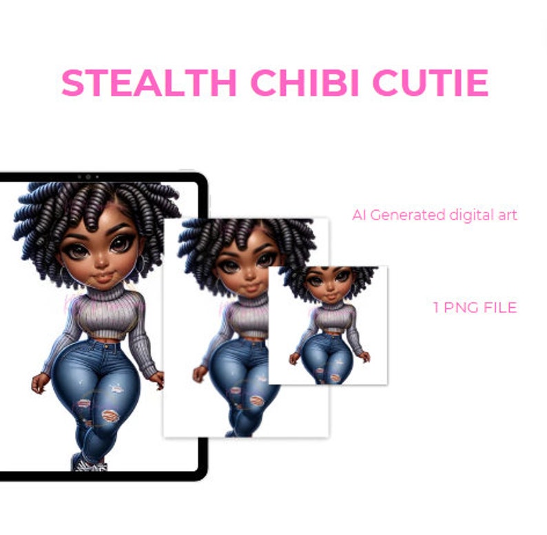 Stealth Chibi Cutie - Etsy