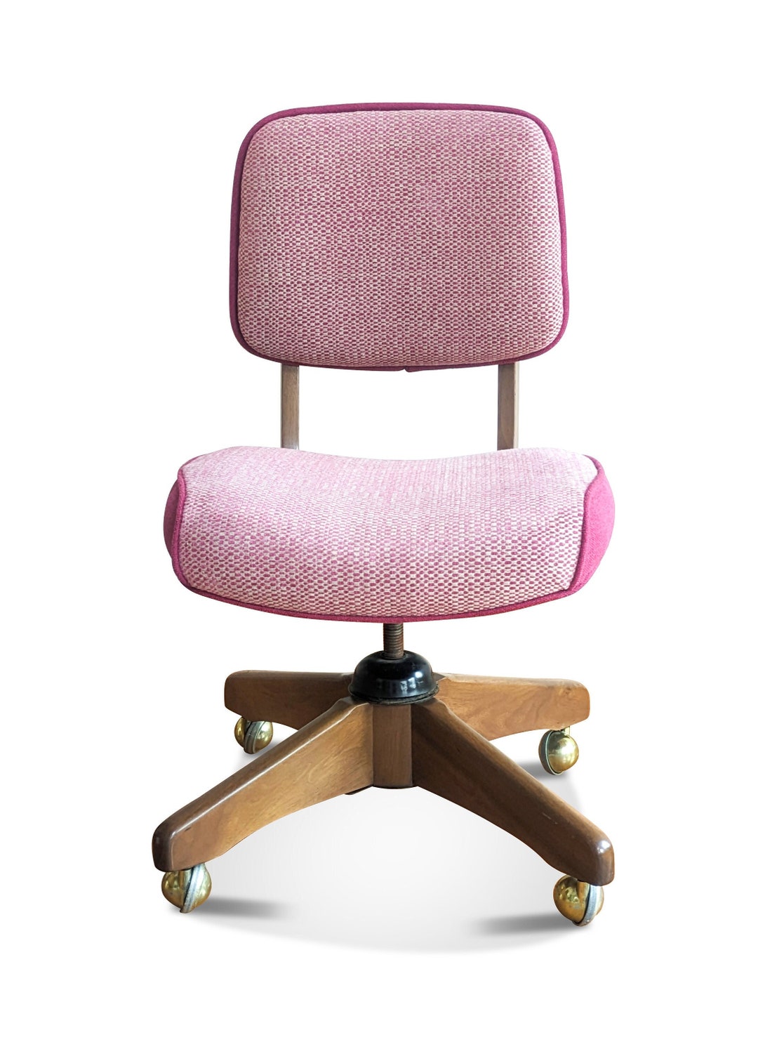 Restored Vintage Desk Chair - Walnut Office Chair - Etsy