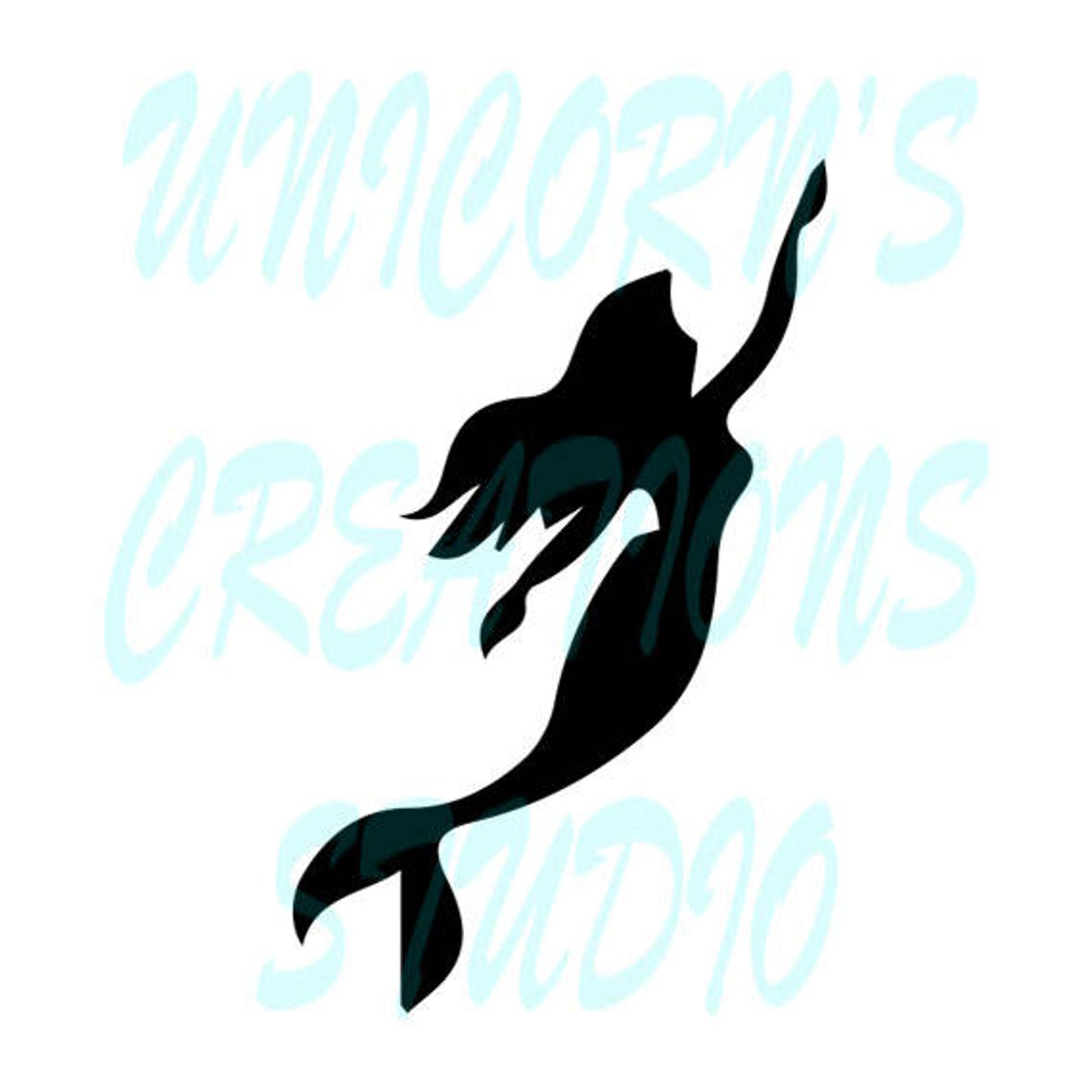 Mermaid Stencil Template-scrapbooking Fabric Painting - Etsy