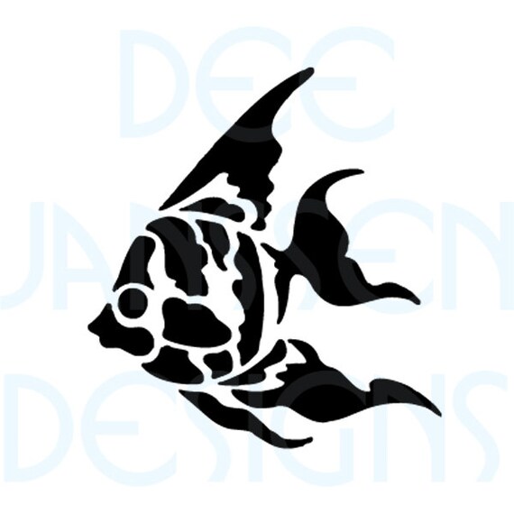 Tropical Fish Mylar Stencil Paper Stencil Ocean Stencil | Etsy