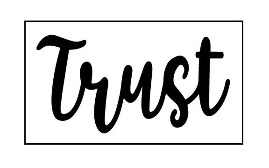 Trust Inspirational Stencil-scrapbooking, Fabric Painting, Airbrushing ...