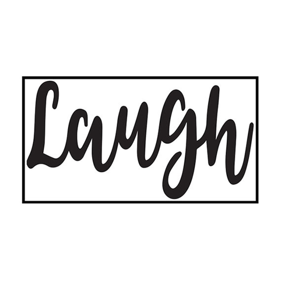Laugh Word Stencil: Mylar Airbrush, Fabric, Wall Decor - Etsy