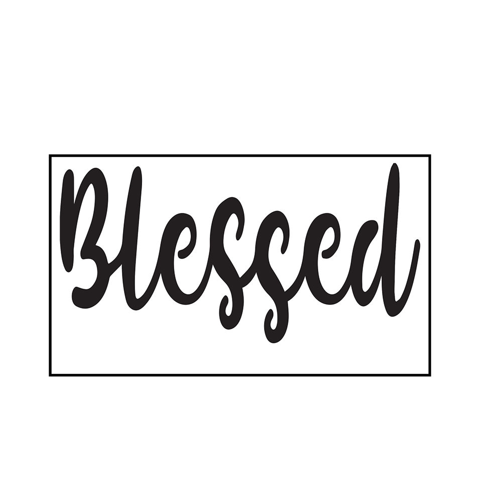 Blessed Inspirational Stencil-scrapbooking, Fabric Painting ...