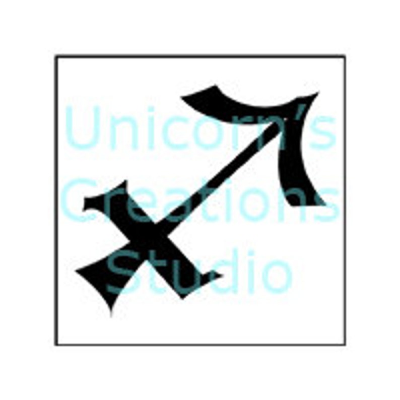 Mylar Zodiac Signs Stencil, Sagittarius Stencil, Scrapbook Stencil ...