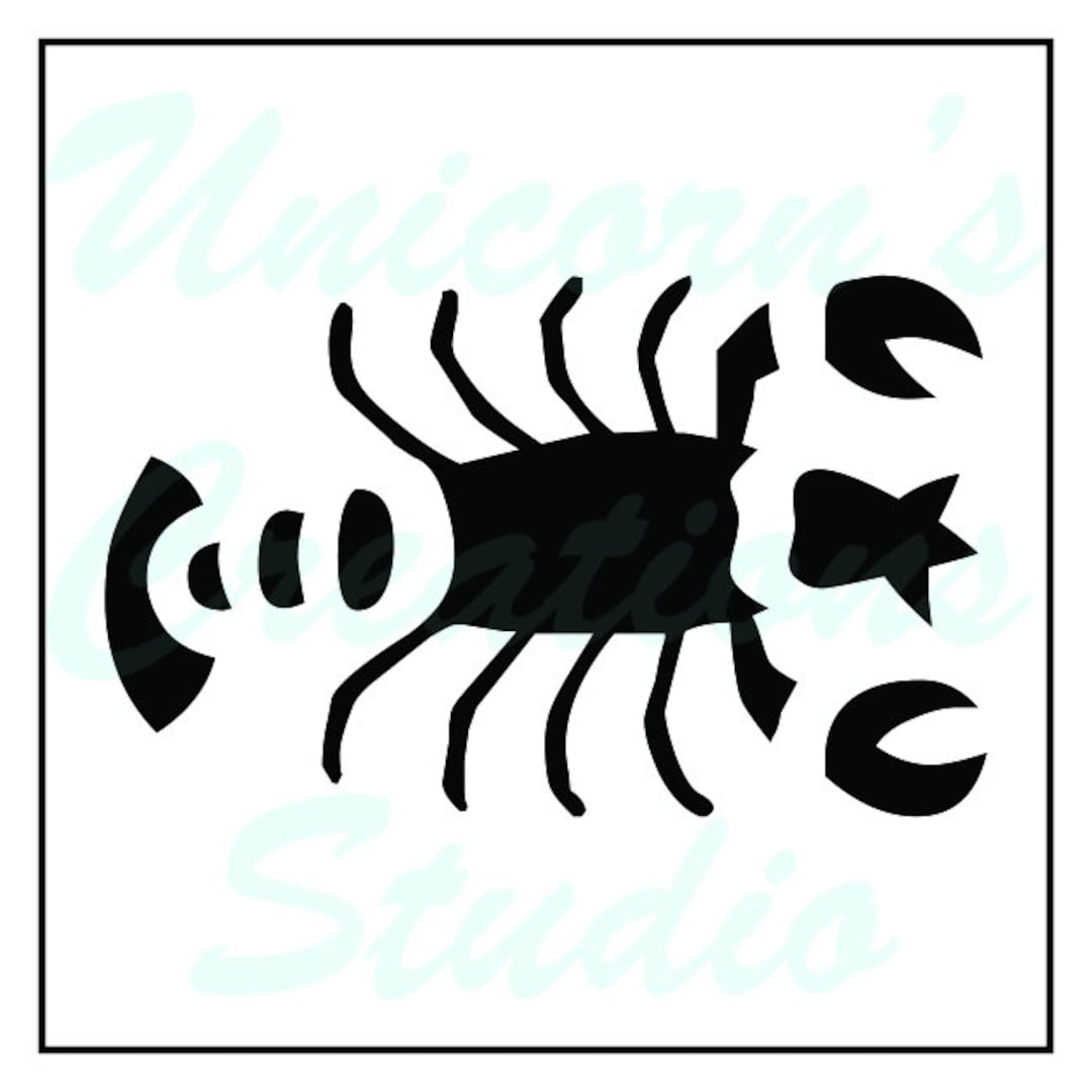 Mylar Cancer Zodiac Sign Stencil, Fabric Stencil, Airbrush Stencil ...