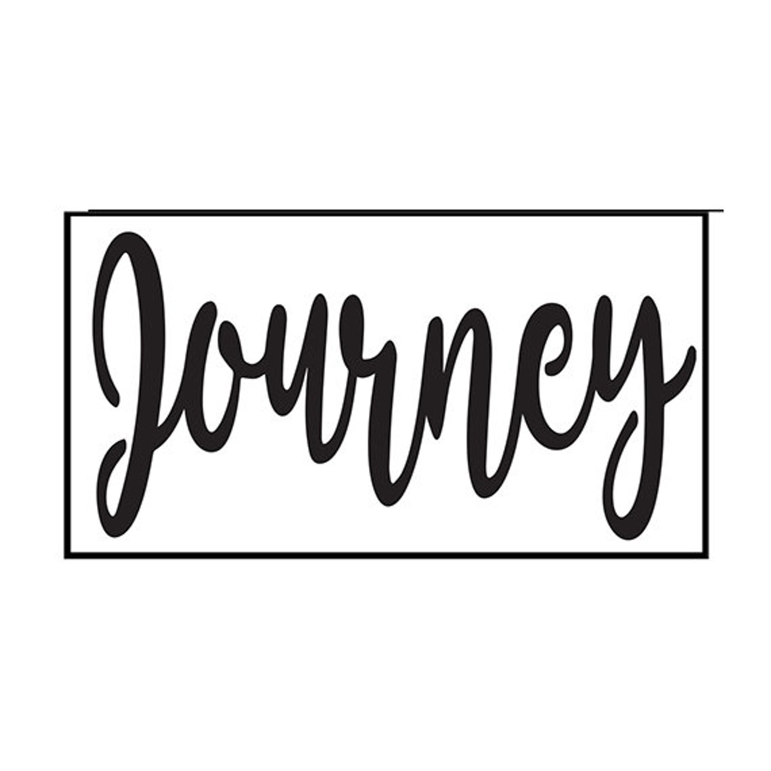 Journey Word Stencil-scrapbooking, Fabric Painting, Airbrushing, Wall ...