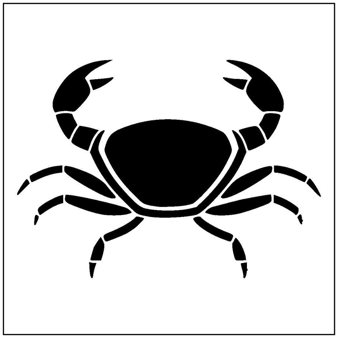 Crab Stencil Template: for Painting, Airbrushing, and Decor - Etsy