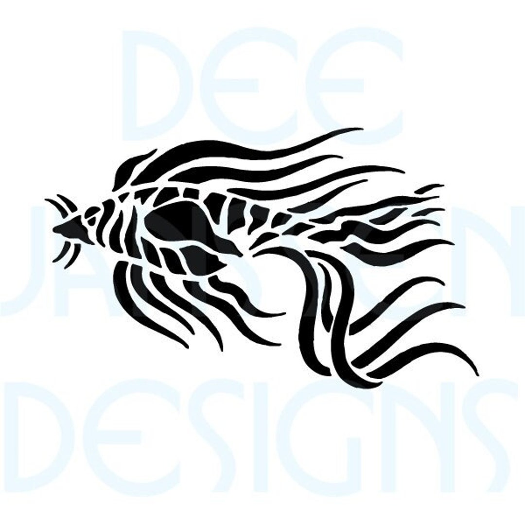 Tropical Fish Mylar Stencil, Paper Stencil, Ocean Stencil, Nautical ...