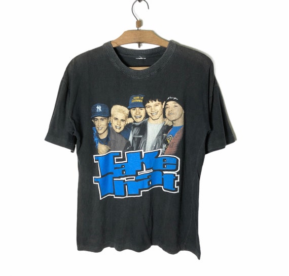 Vintage 90s Take That Lineup Single Stitch Tee - Gem