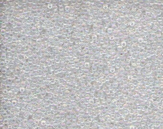 11/0 Miyuki Transparent Rainbow Crystal AB - 10g Seed Bead Miyuki 250 ...