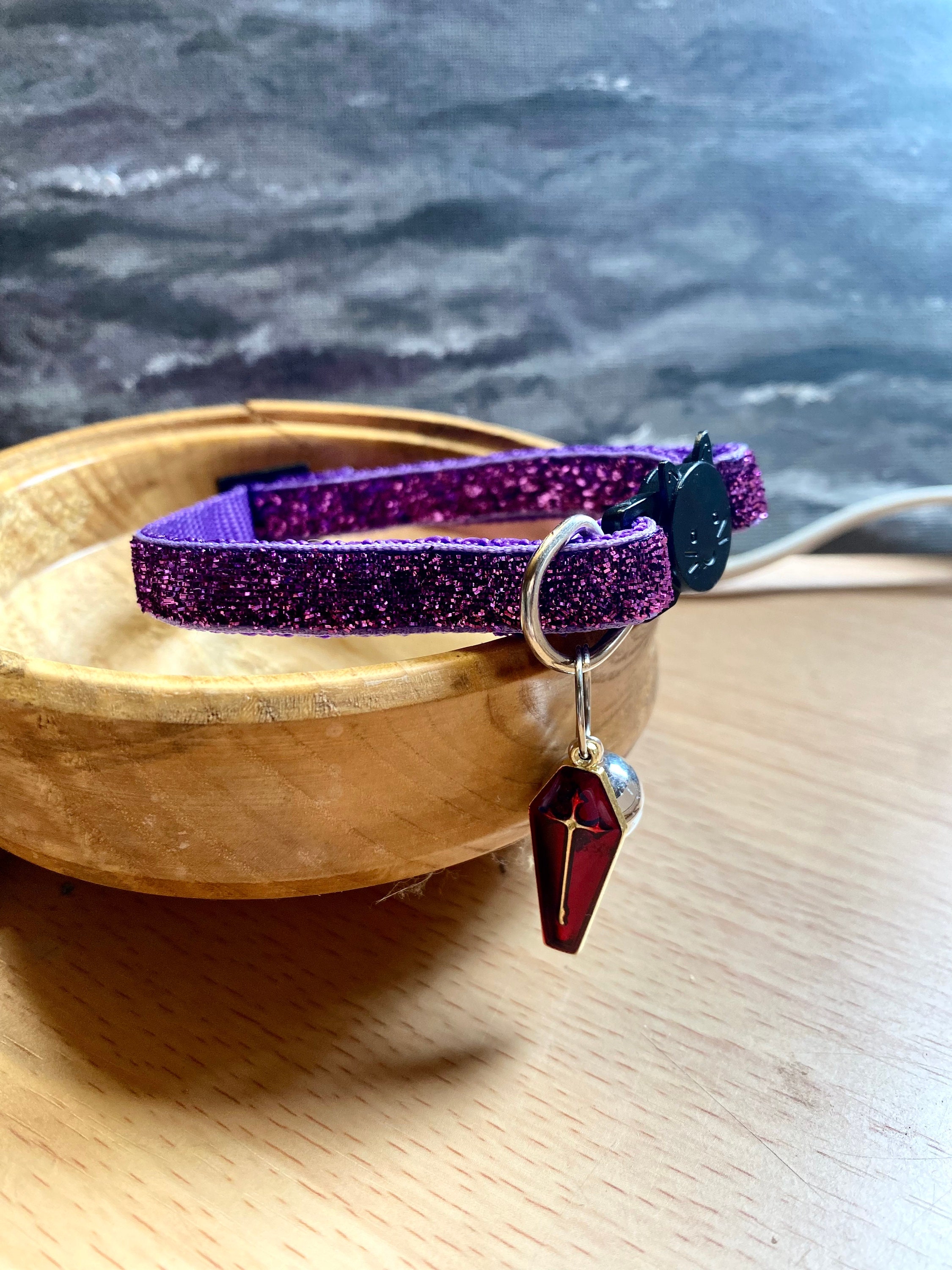 WICCAN Coffin Cult Witch Cat BREAKAWAY Collar | Etsy