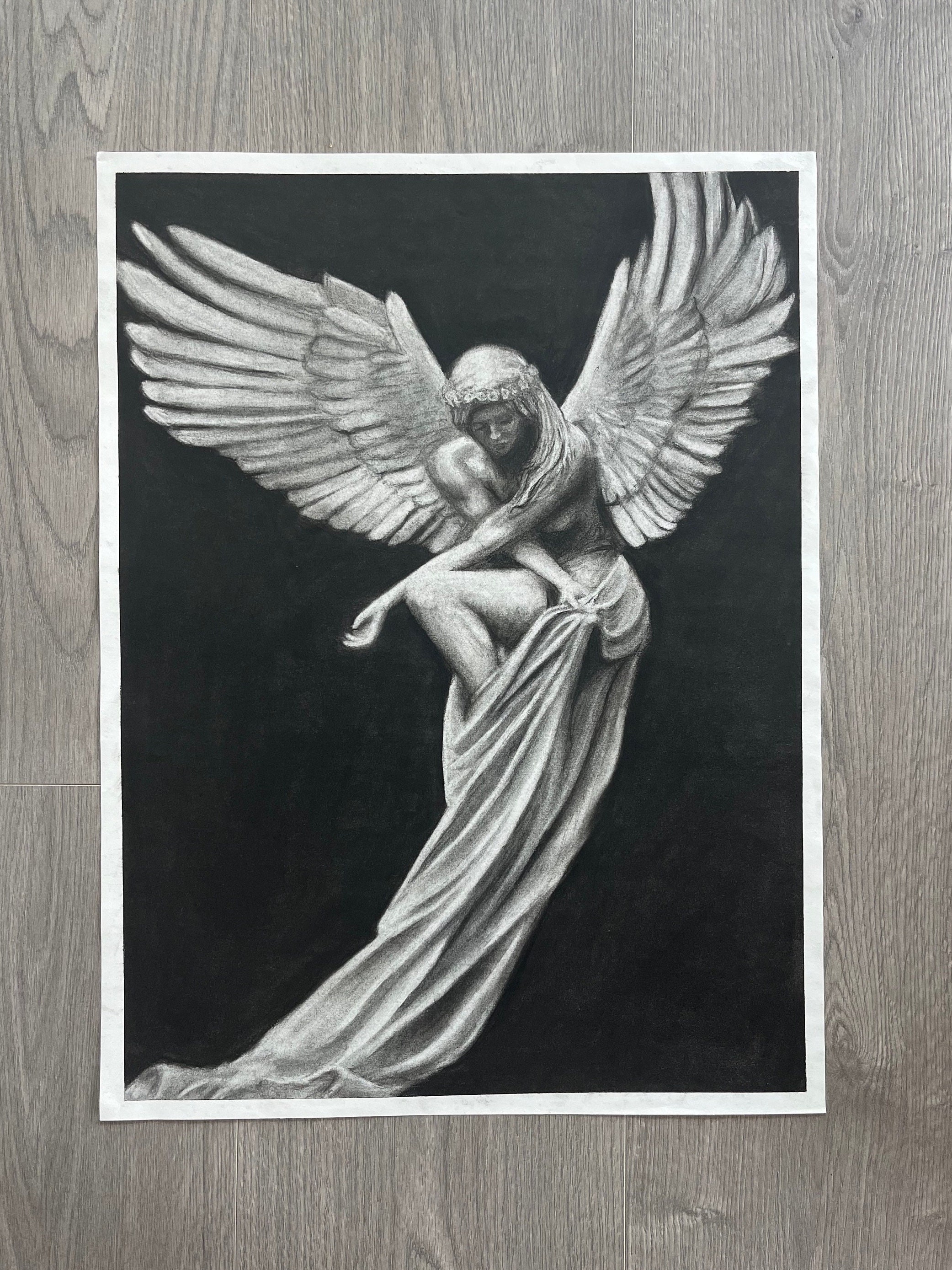 Angel Statue Drawing