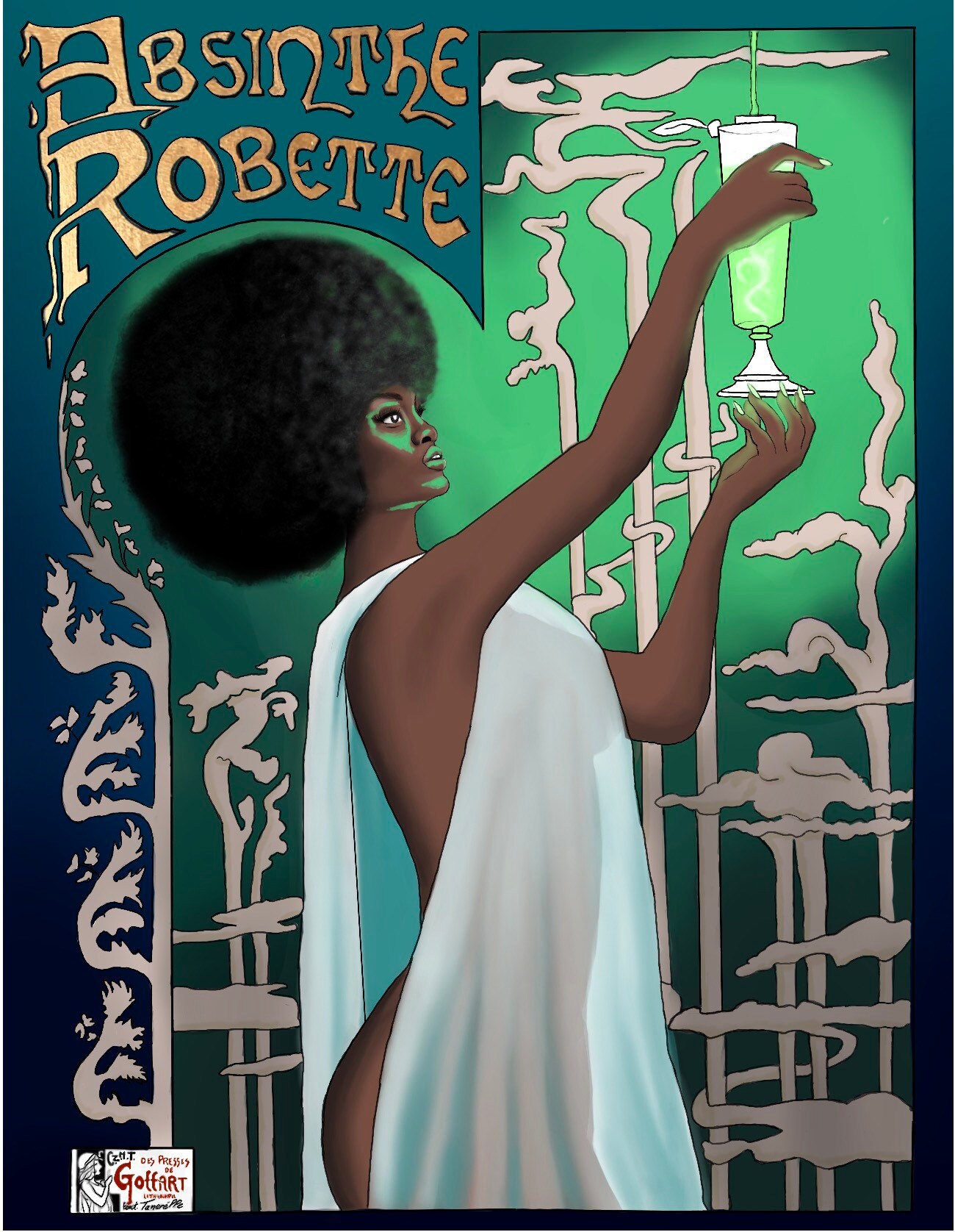 Modern Absinthe Robette Poster Print - Etsy