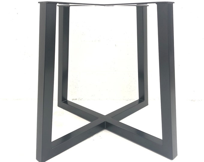 Trapezium X Table Frame by Designer Legs Dining/steel/metal/industrial ...