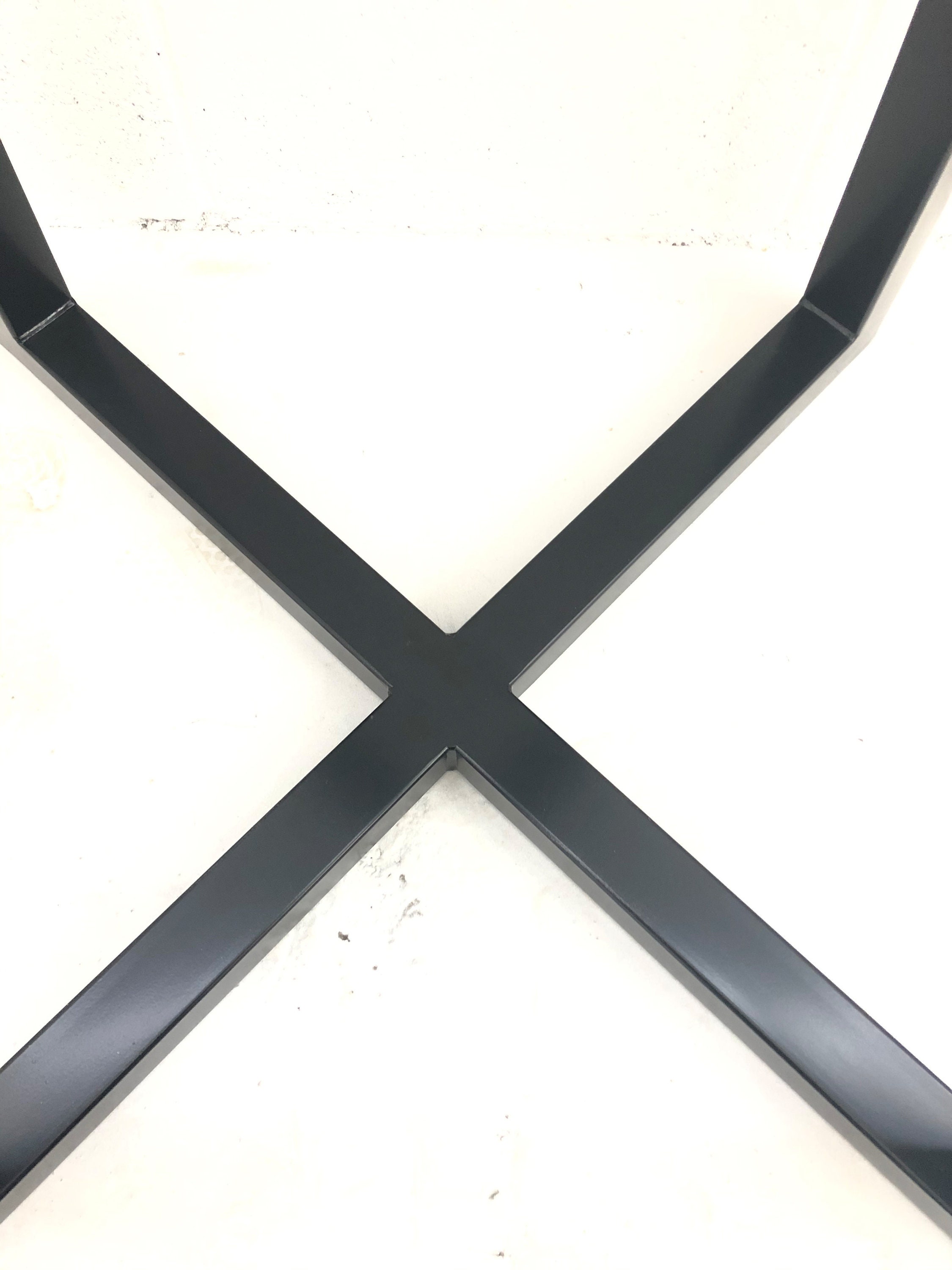 Trapezium X Table Frame by Designer Legs - Dining/steel/metal ...