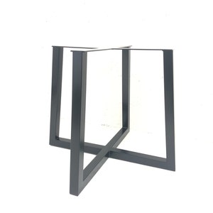 Trapezium X Table Frame by Designer Legs - Dining/steel/metal ...