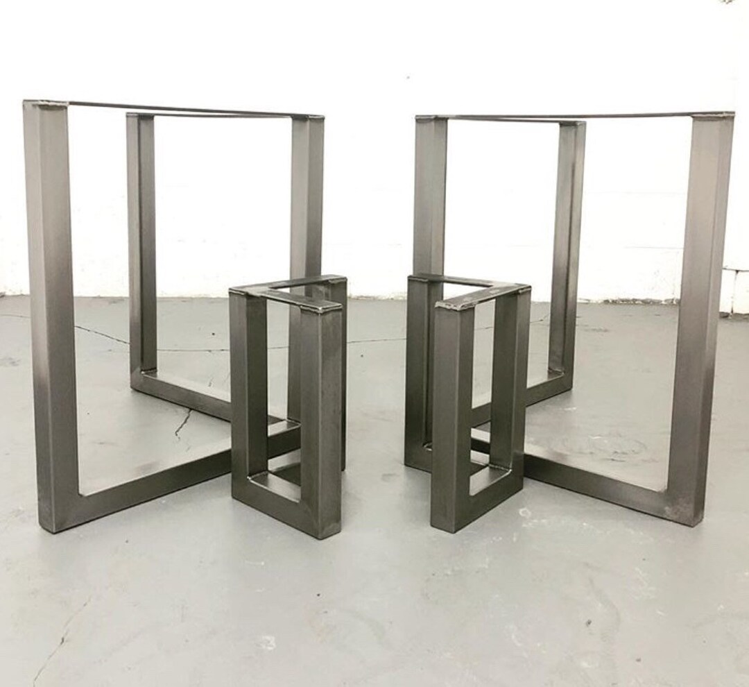 Industrial Table Legs / Bench Legs by Designer Legs Retro Rustic Steel ...