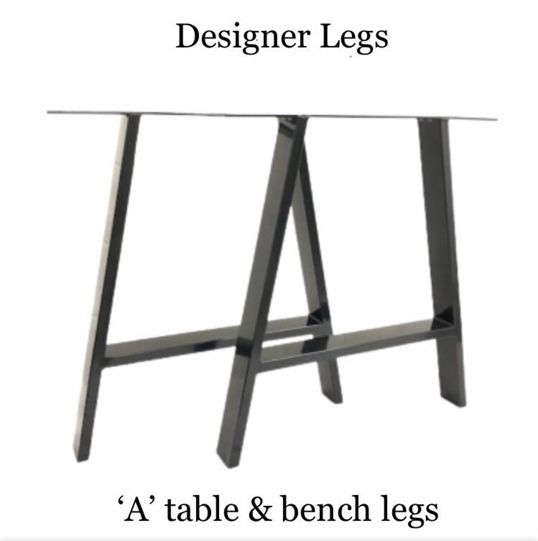 A Frame Table / Bench Legs by Designer Legs Steel Metal Industrial ( 1 ...