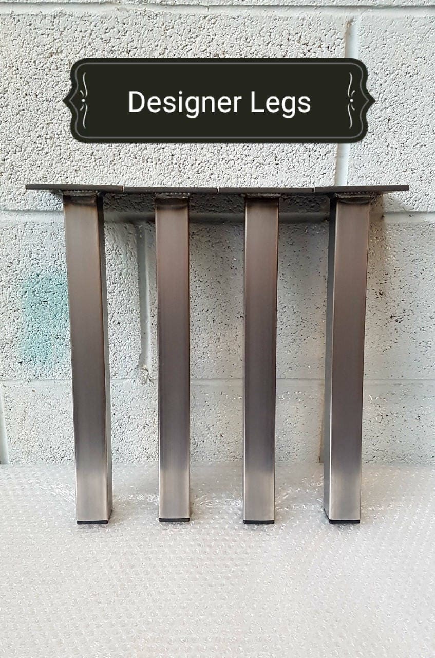 4x Table / Bench Post Legs Designer Retro Steel Metal - Etsy UK