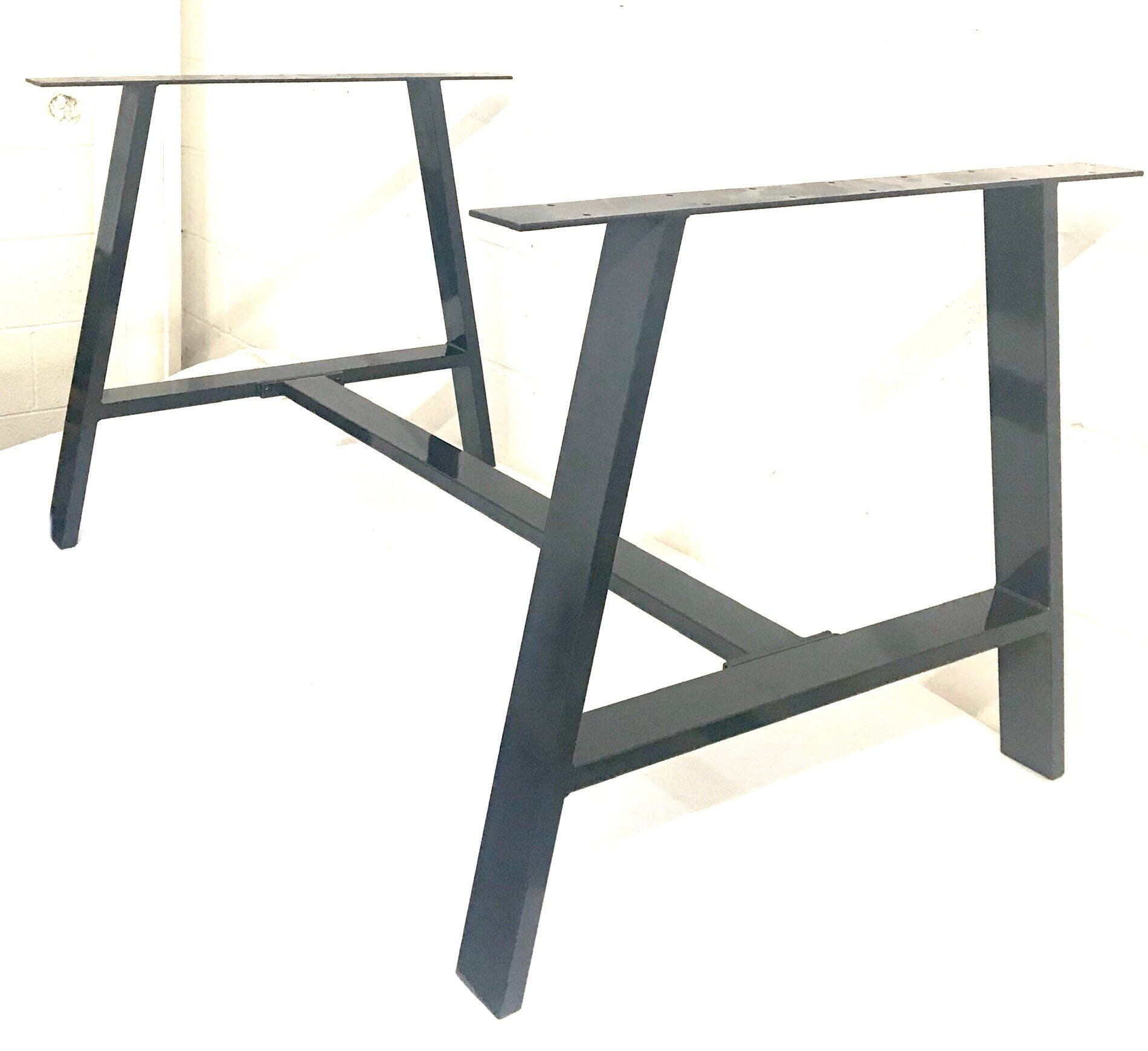 A Table Frame by Designer Legs Rustic Steel Metal Industrial | Etsy