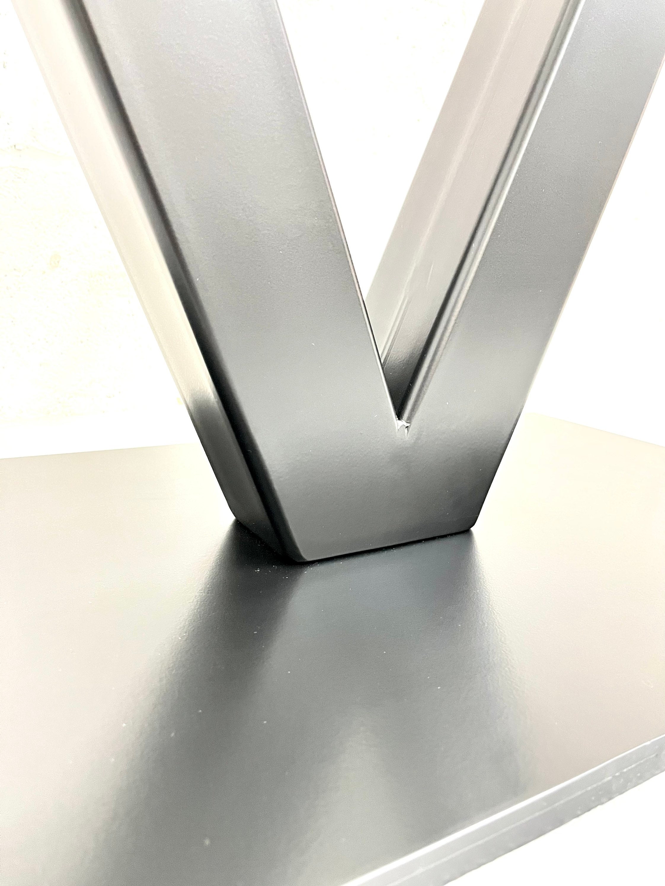 V Table Frame by Designer Legs - Centre Piece / Metal / Dining / Rustic ...