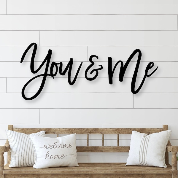 You and Me Sign - Etsy