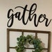 Gather 3D Sign Wood Sign / Laser Cut Farmhouse Decor / Dining Room Sign ...