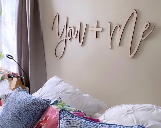 You Me Sign Wedding Sign Master Bedroom Decor Laser Cut | Etsy
