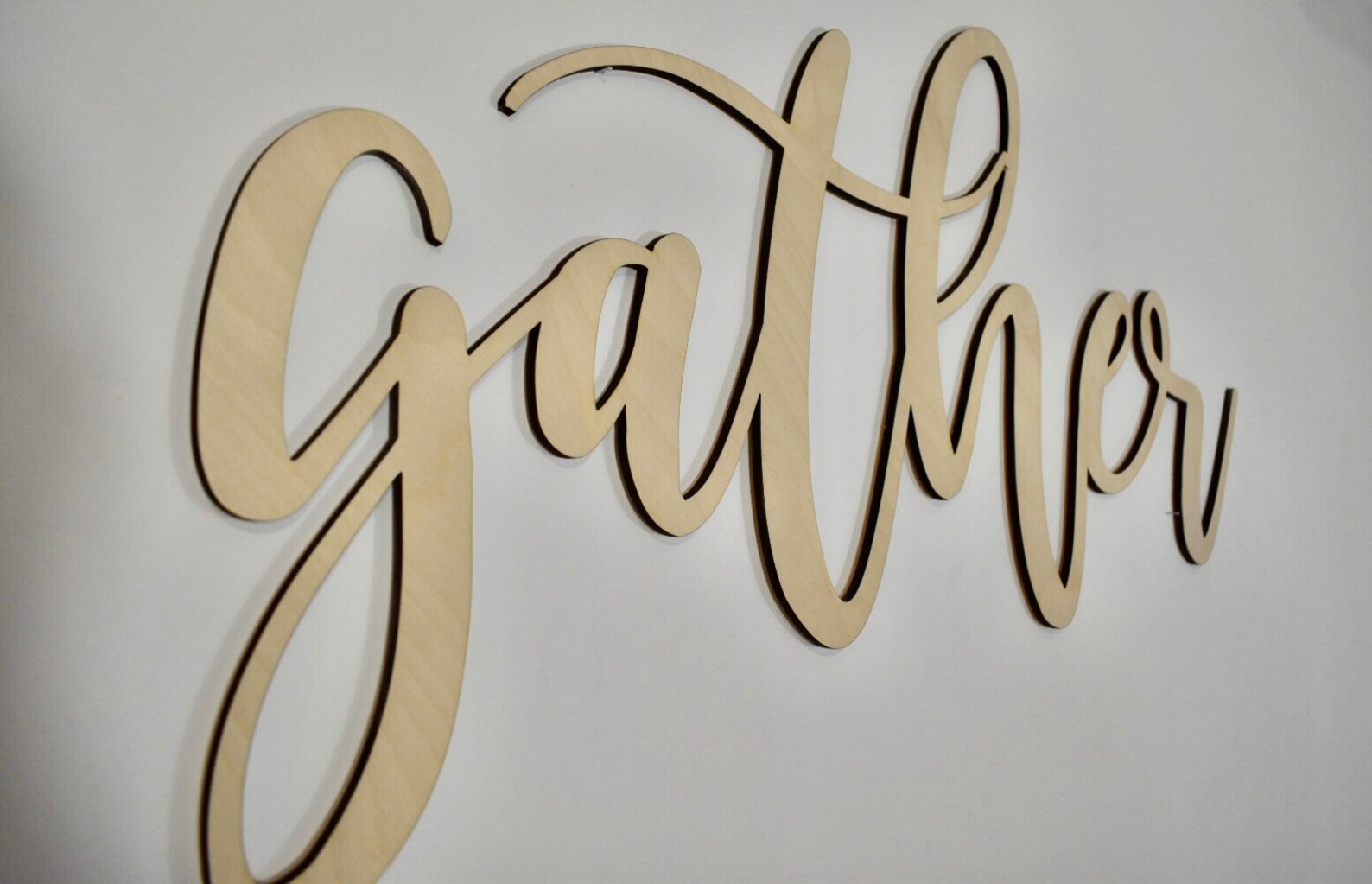 Gather 3D Sign Wood Sign / Laser Cut Farmhouse Decor / Dining - Etsy