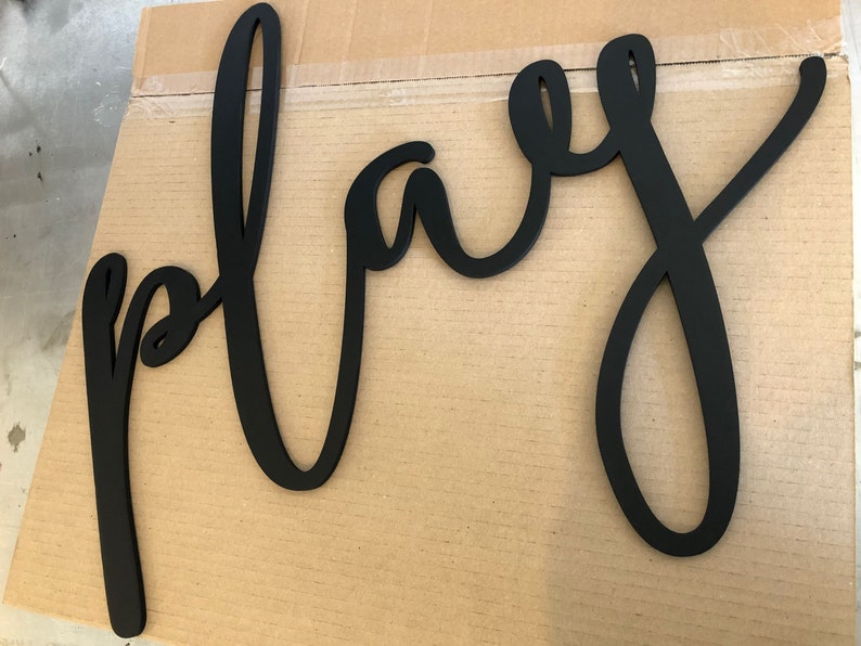 Play 3D Sign Wood Sign Playroom Decoration Kids Room Wall - Etsy