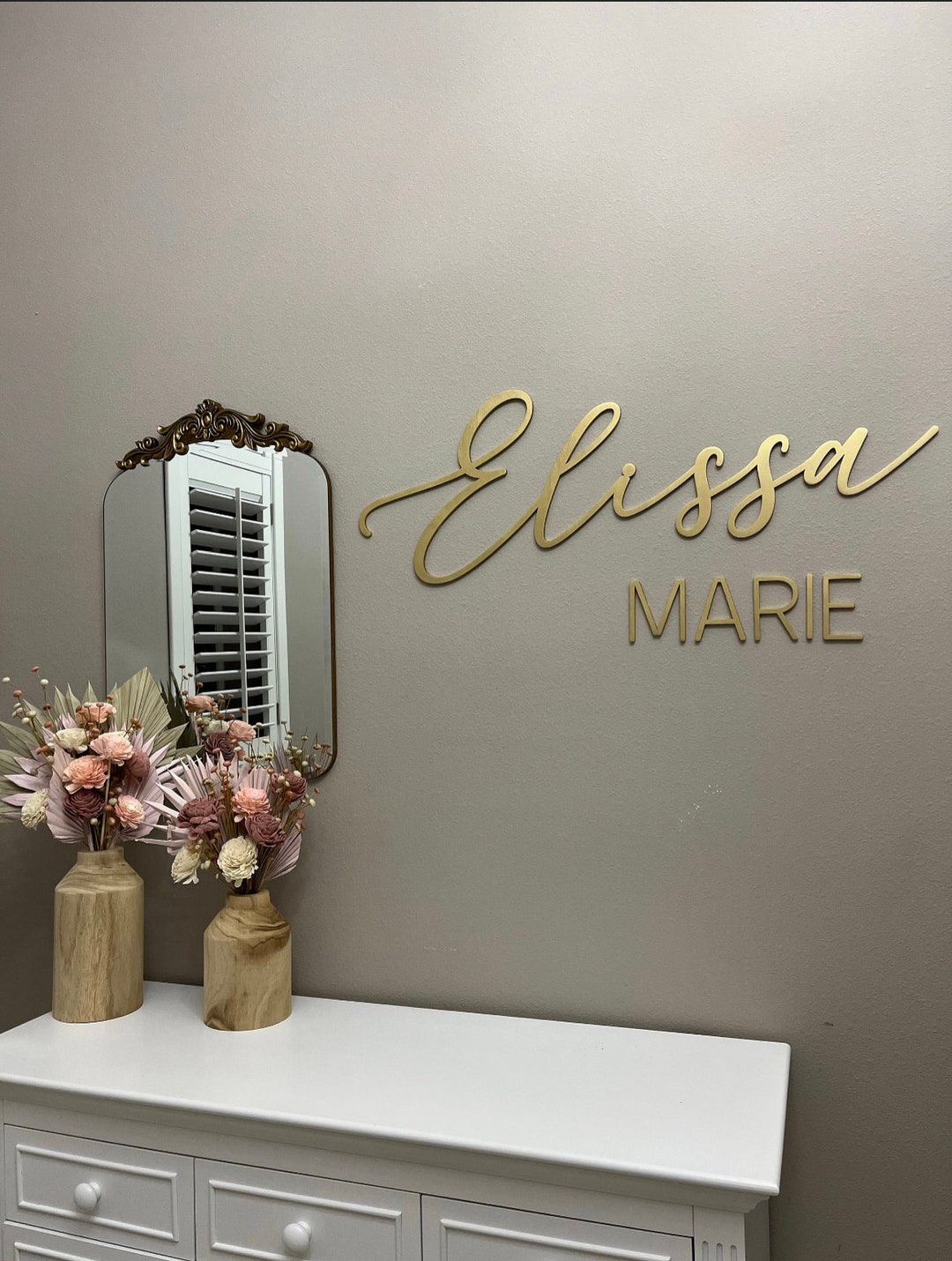 Personalized Name Sign, Custom Name Sign Wooden Name Sign, Name Wall ...