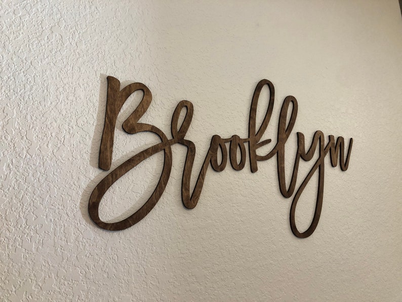 Baby Name Sign Cutout Name Cut Out Personalized Name Sign | Etsy