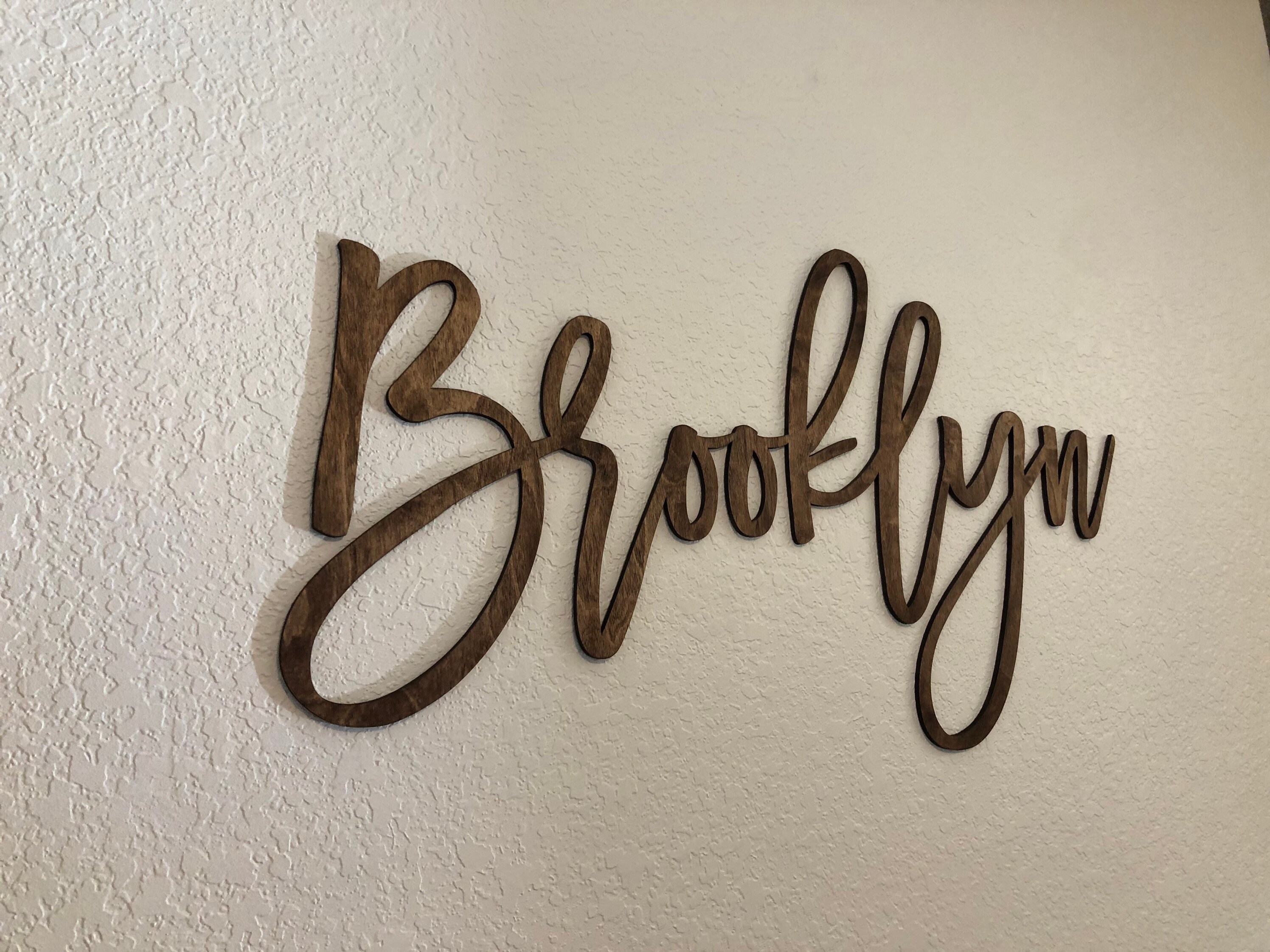 Baby Name Sign Cutout Name Cut Out Personalized Name Sign | Etsy