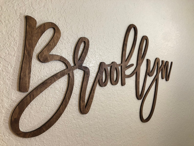 Baby Name Sign Cutout Name Cut Out Personalized Name Sign | Etsy