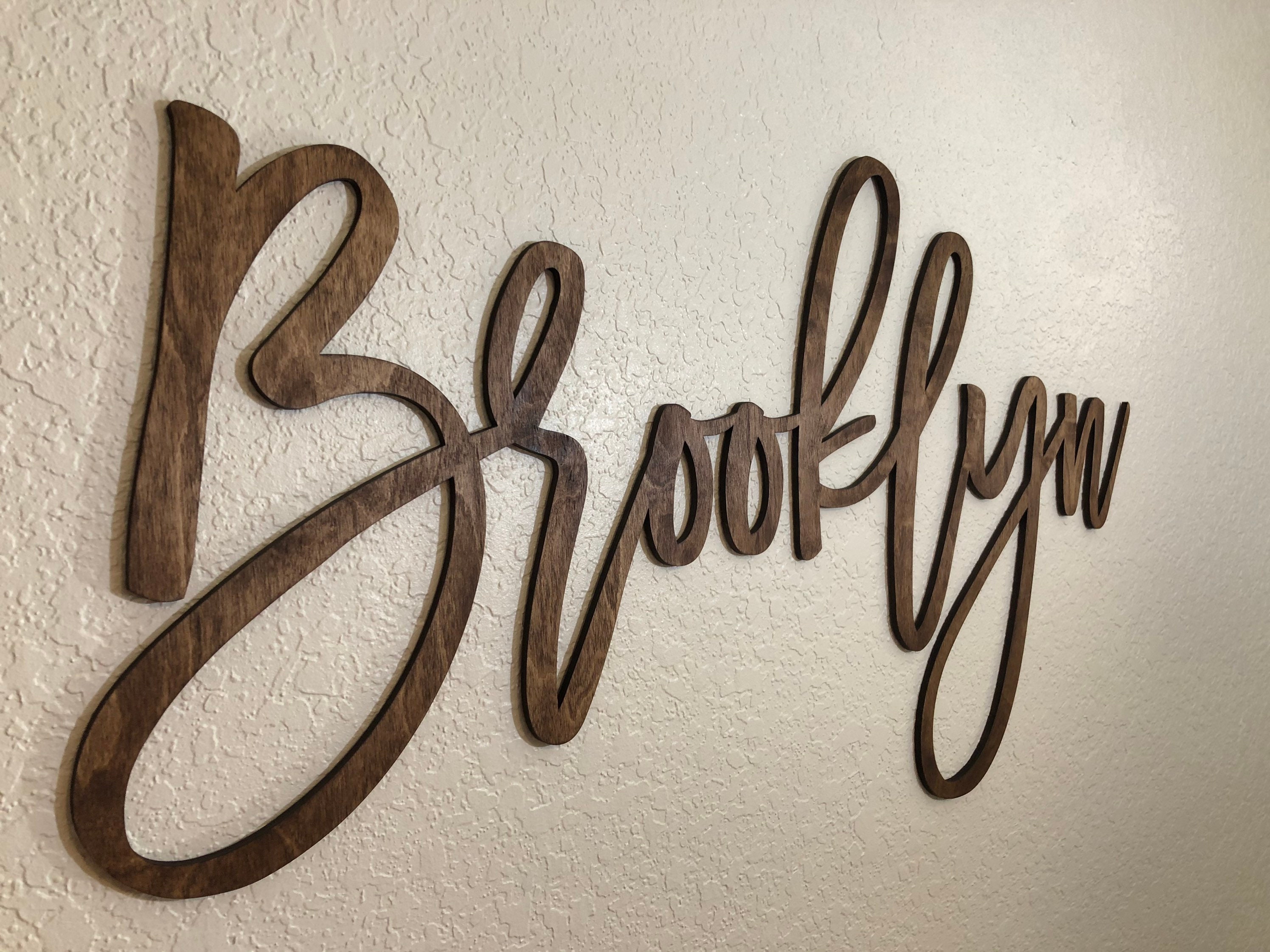 Baby Name Sign Cutout Name Cut Out Personalized Name Sign | Etsy